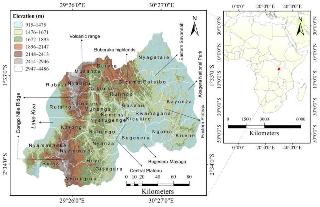 Extent of Cropland and Related Soil Erosion Risk in Rwanda