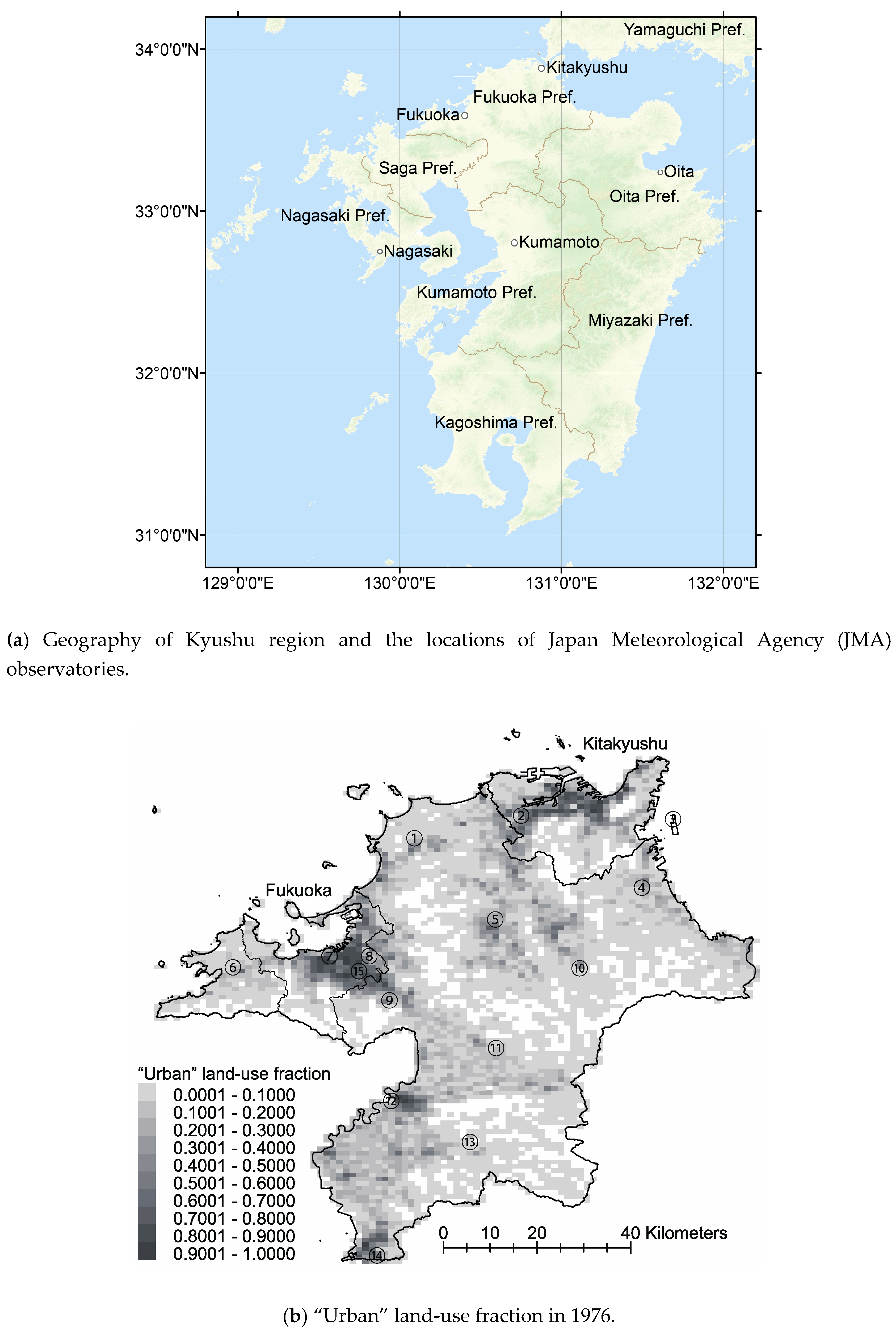 Effect of Land-Use Change on the Urban Heat Island in the Fukuoka ...