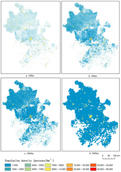 Evaluating Grid Size Suitability of Population Distribution Data via ...