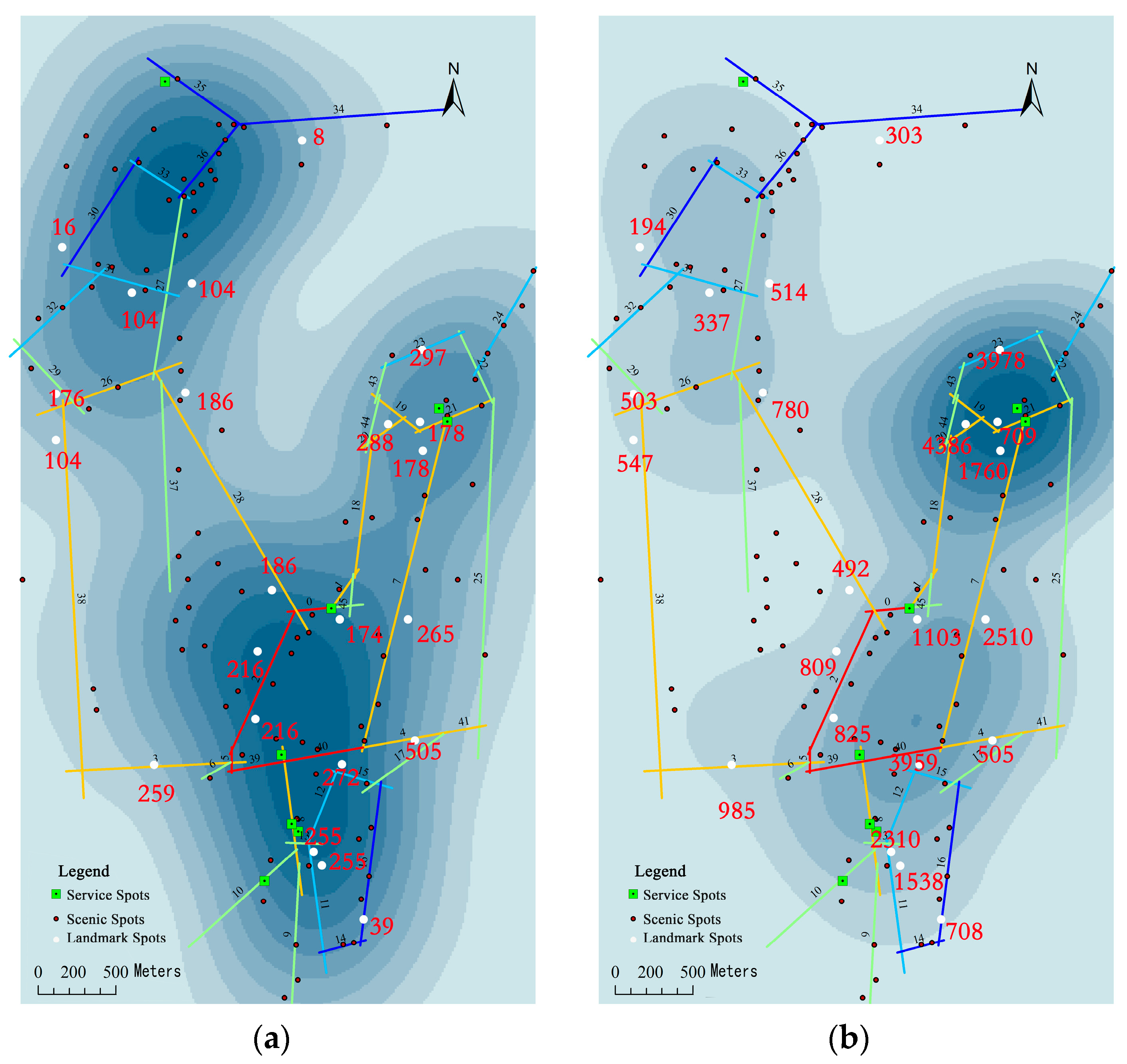 Spatial Configuration and Online Attention: A Space Syntax Perspective
