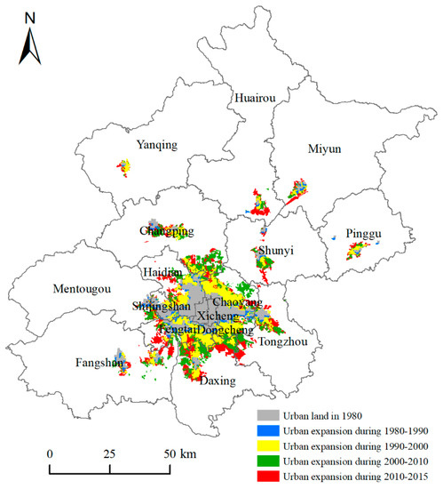 Urban Expansion and Farmland Loss in Beijing during 1980–2015