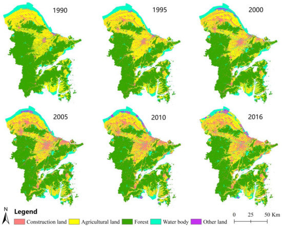 Land Use Change in Coastal Cities during the Rapid Urbanization Period ...