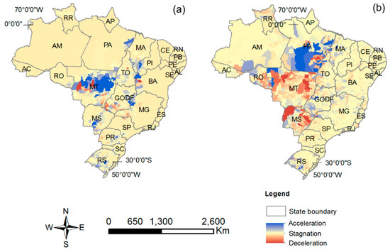 The Spatiotemporal Dynamics of Soybean and Cattle Production in Brazil