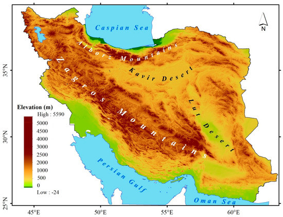 Iran Topographic Profile