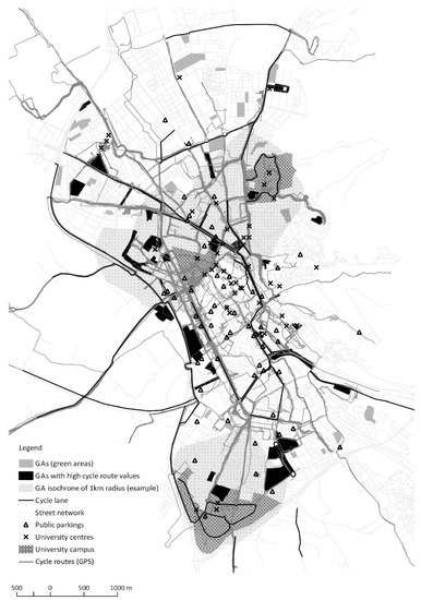 Evidence of Green Areas, Cycle Infrastructure and Attractive ...