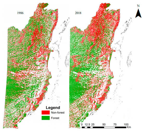 Analysis of the Habitat Fragmentation of Ecosystems in Belize Using ...