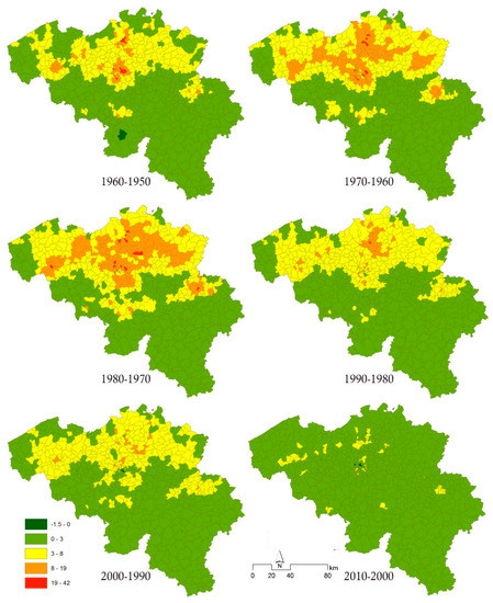 Self-Reinforcing Processes Governing Urban Sprawl in Belgium: Evidence ...