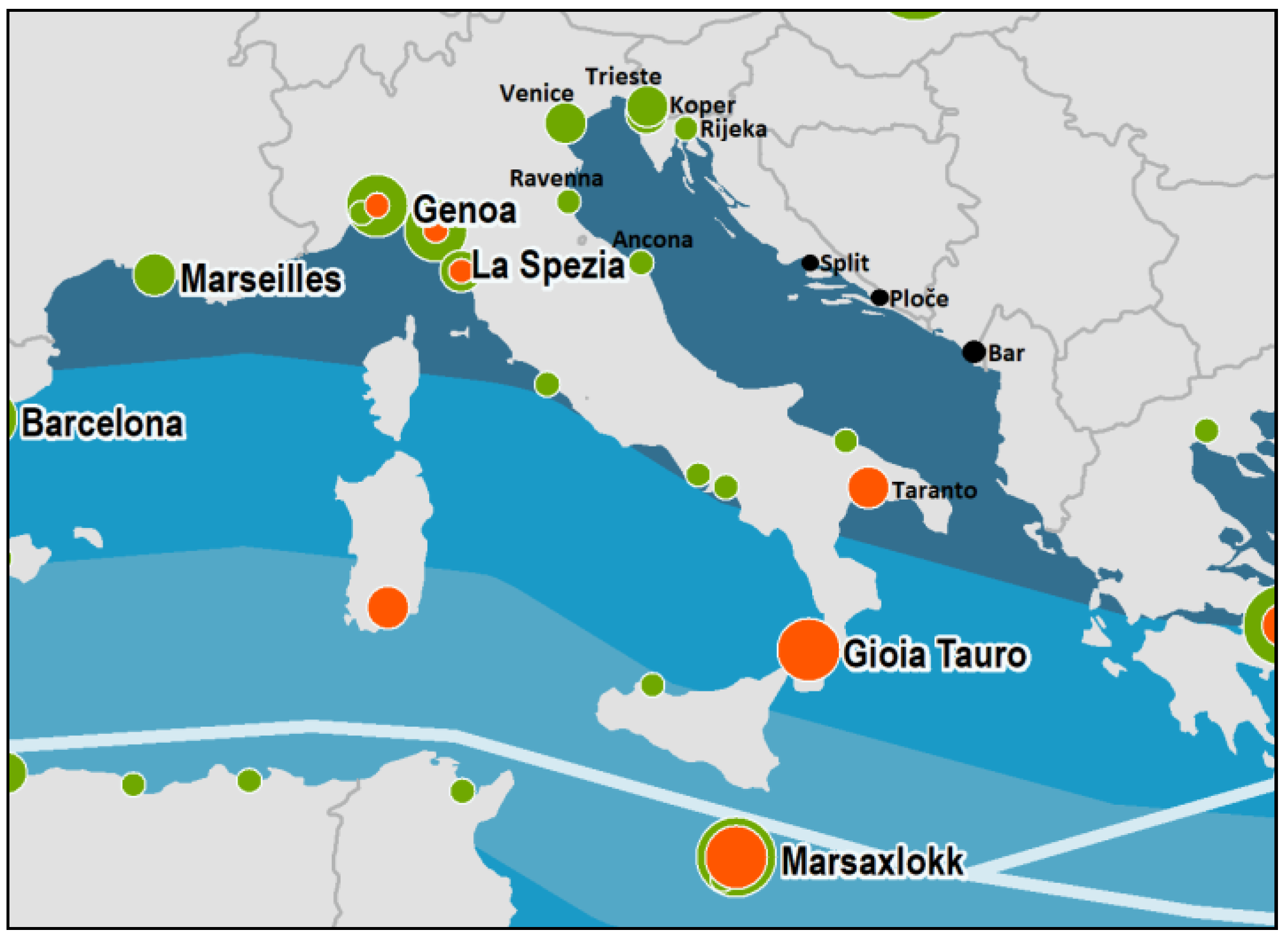 Adriatic Sea Hub Ports Feeder Service Optimization Using Multi-Criteria ...