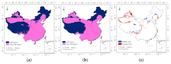 Spatial Distribution of, and Variations in, Cold Regions in China from ...