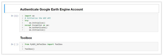 PyGEE-SWToolbox: A Python Jupyter Notebook Toolbox for Interactive ...