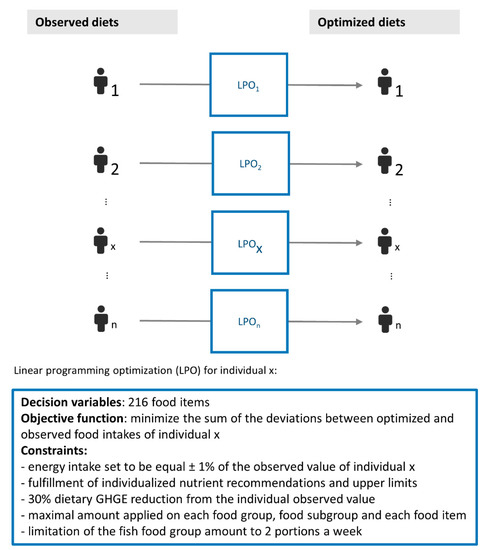 Individual Diet Optimization in French Adults Shows That Plant-Based ...