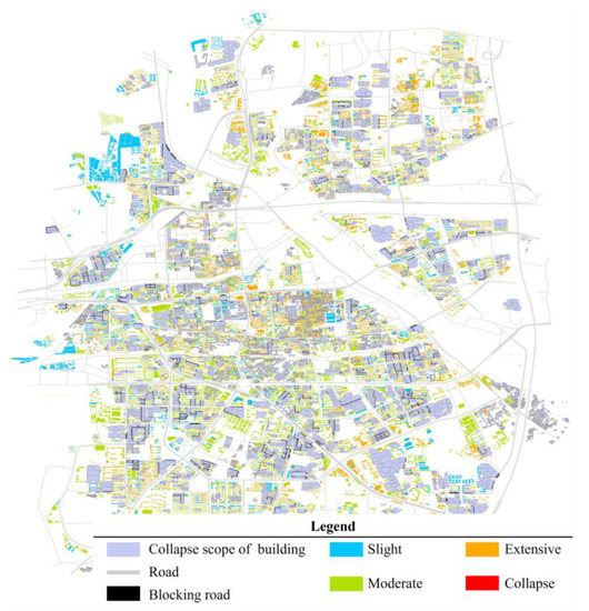 Post-Earthquake Traffic Simulation Considering Road Traversability