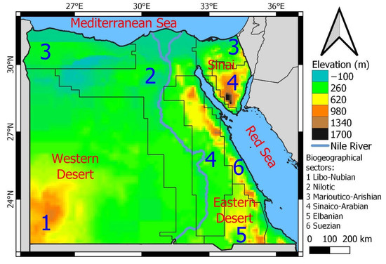 Projection of Thermal Bioclimate of Egypt for the Paris Agreement Goals