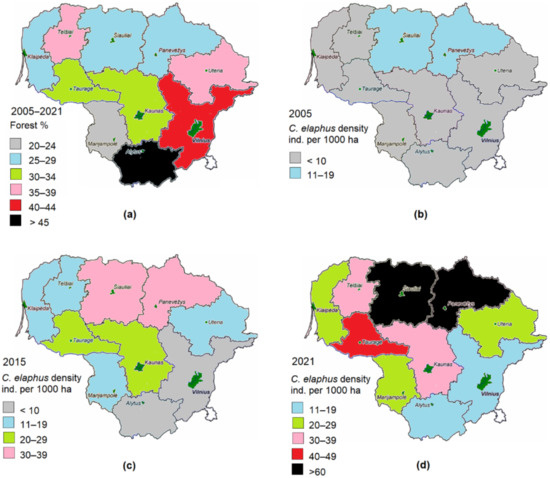 Red Deer in Lithuania: History, Status and Management