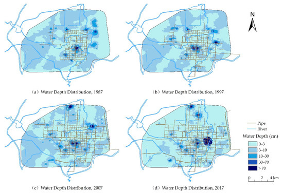 Effect of Land Use and Drainage System Changes on Urban Flood Spatial ...