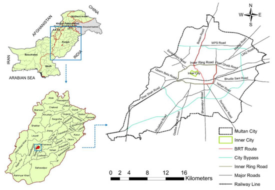 Exploring the Urban Form and Compactness: A Case Study of Multan, Pakistan
