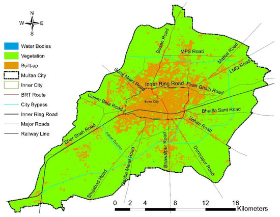 Exploring the Urban Form and Compactness: A Case Study of Multan, Pakistan
