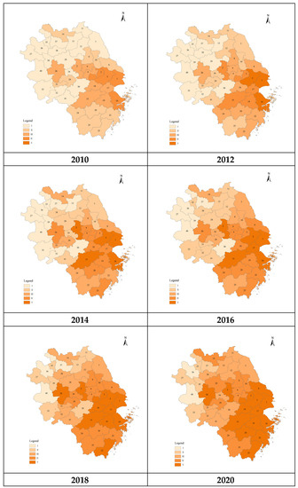 Spatio-Temporal Evolution of City Resilience in the Yangtze River Delta, China, from the ...