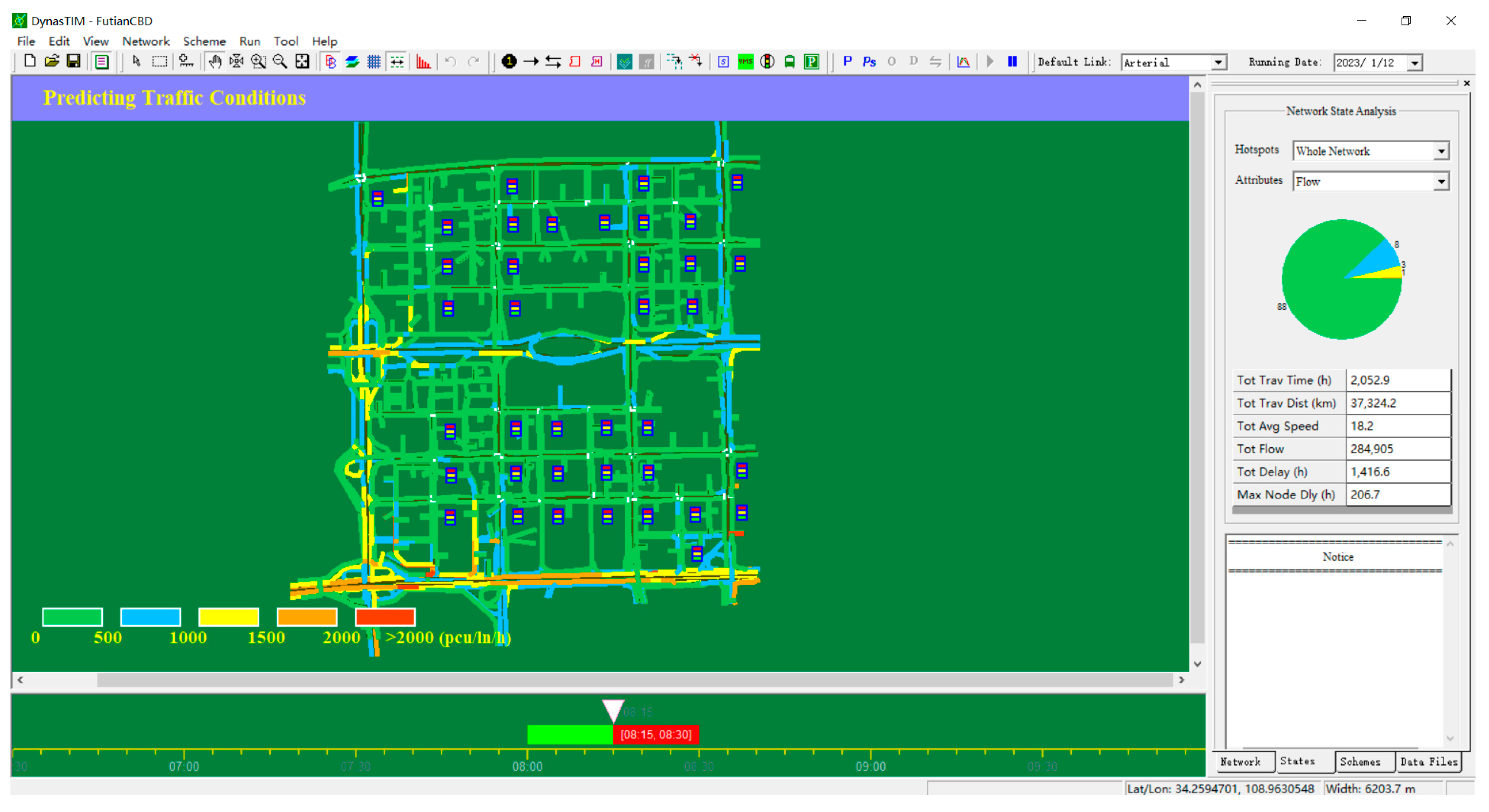 Models, Algorithms and Applications of DynasTIM Real-Time Traffic Simulation System