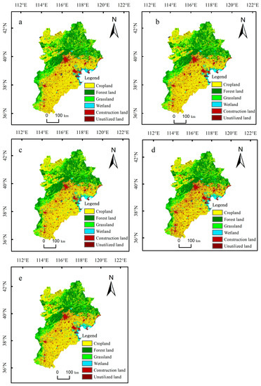 Multi-Objective Optimization of Land Use in the Beijing–Tianjin–Hebei ...