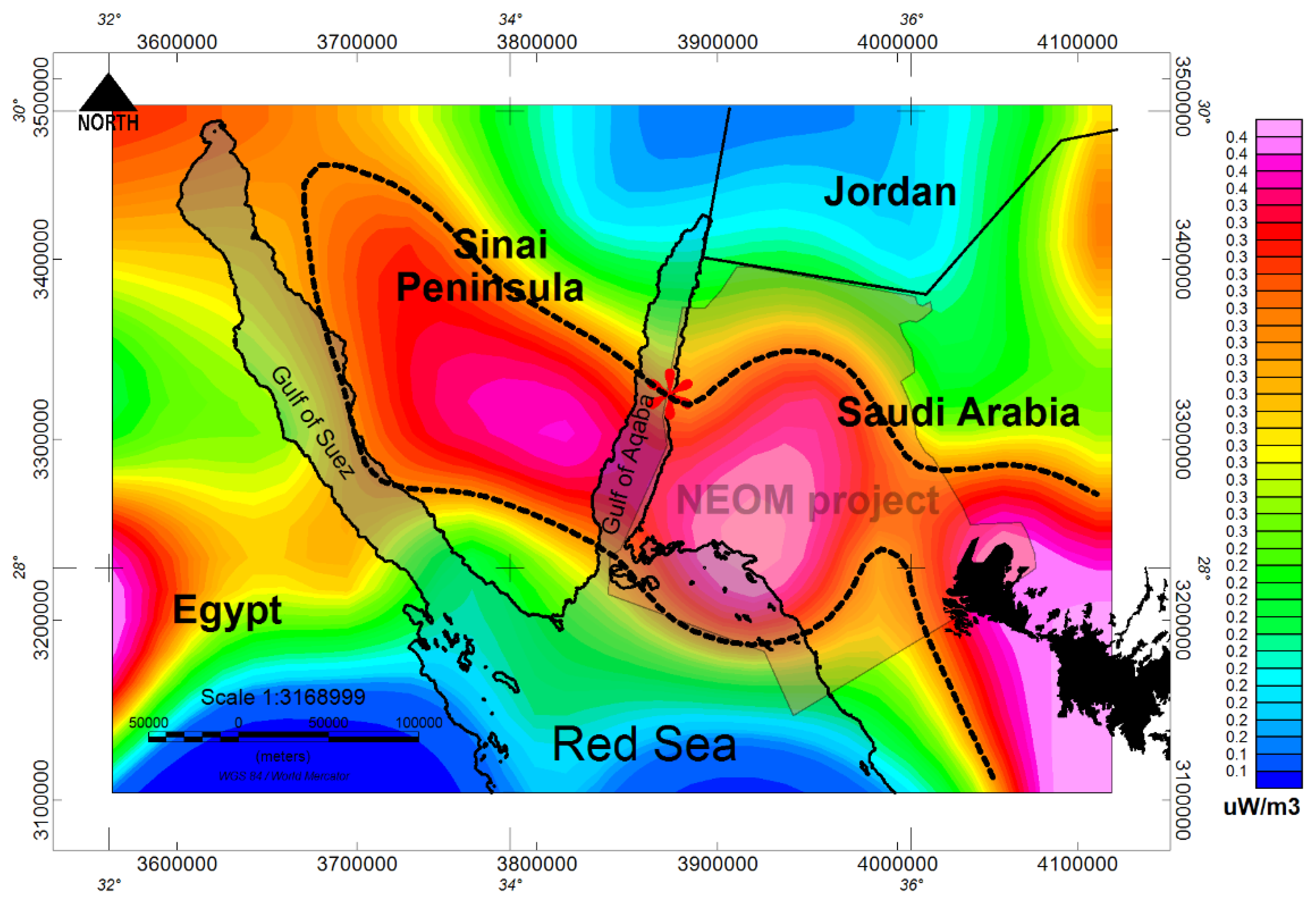 Geothermal Imaging of the Saudi Cross-Border City of NEOM Deduced from ...