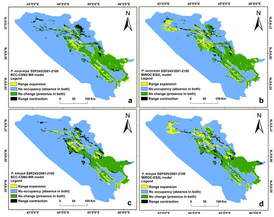 Mapping Impacts of Climate Change on the Distributions of Two Endemic ...