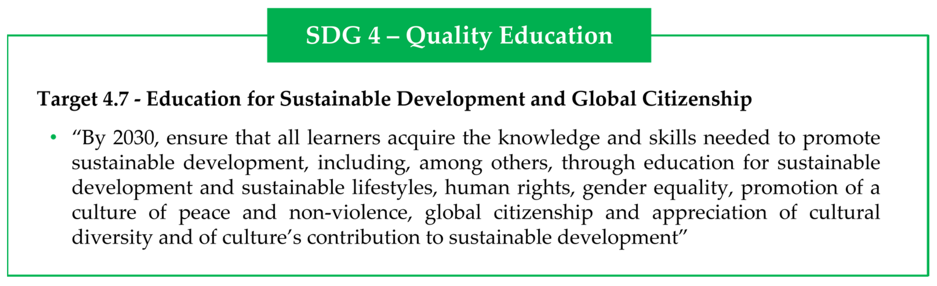 Education for Sustainability—Some Bibliometric Insights