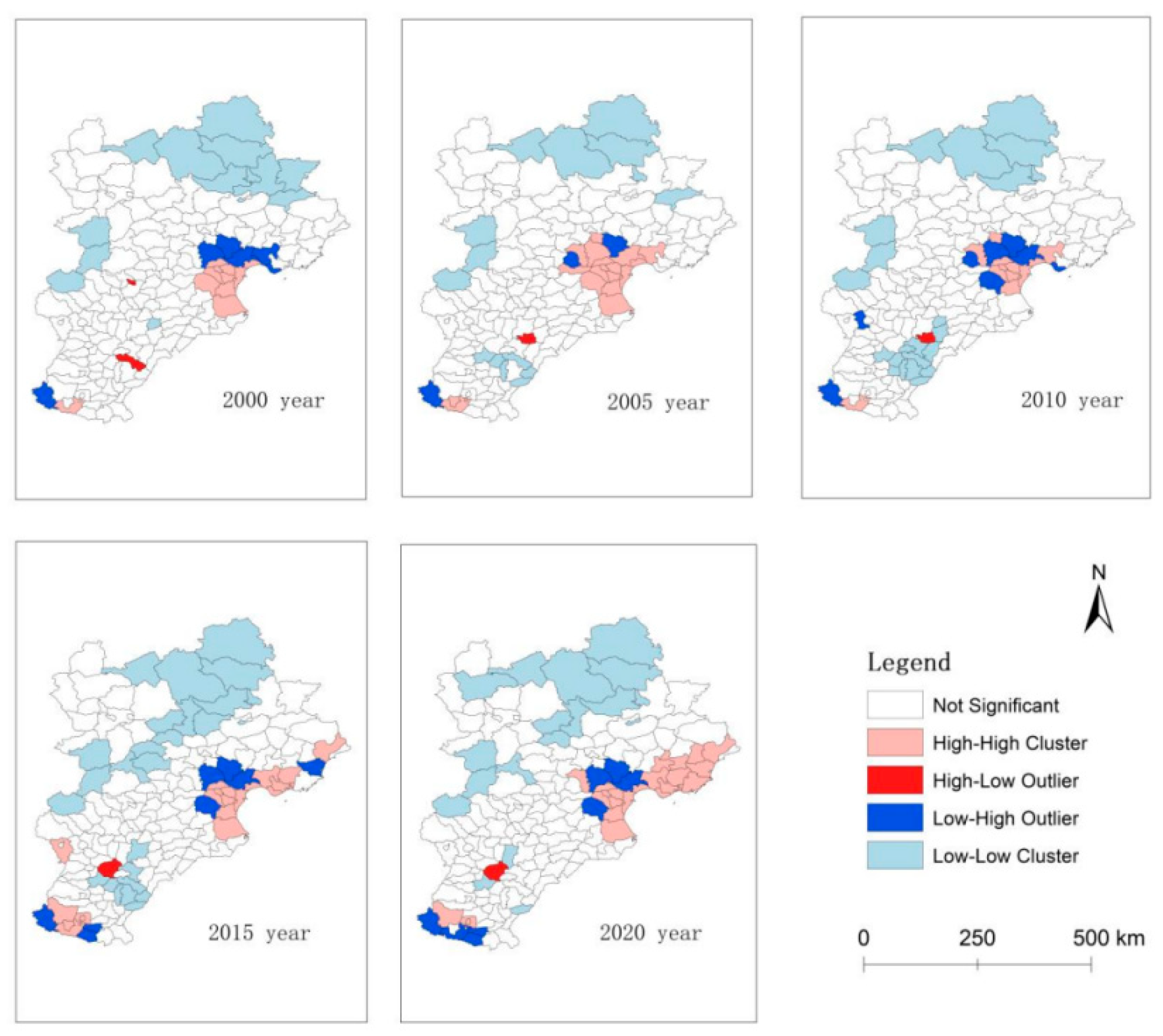 Sustainability Free Full Text Spatial Temporal Patterns Of Carbon Sequestration Benefits And