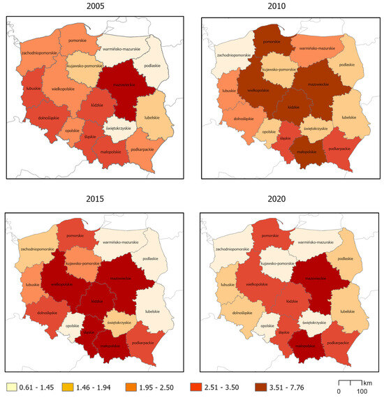 The Spatiotemporal Analysis of Land Take Exemplified by Poland