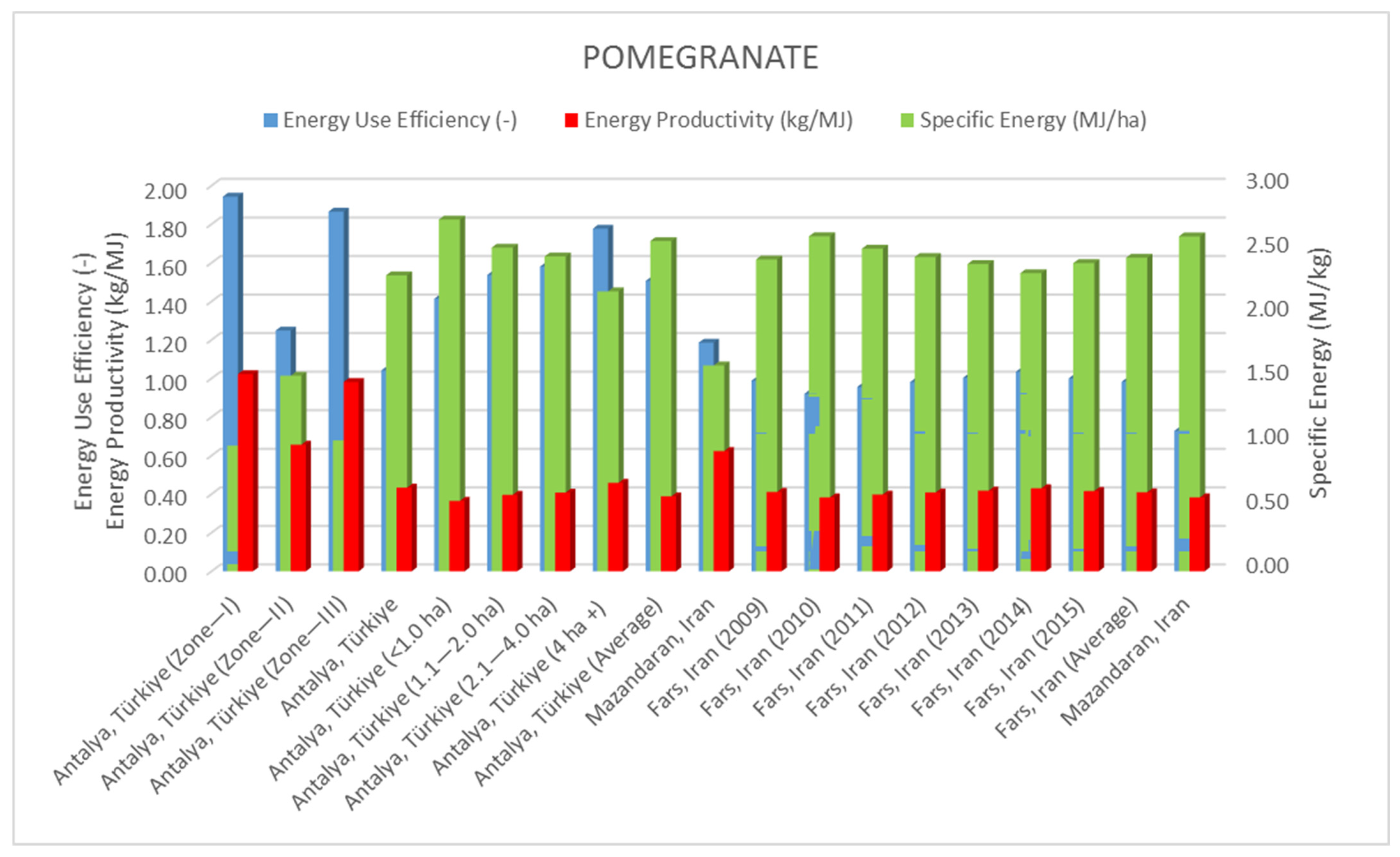 Energy Analysis for Global Berry Fruit Production