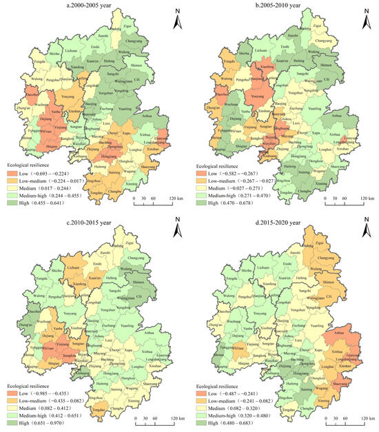 Spatio-Temporal Evolution of Ecological Resilience in Ecologically ...