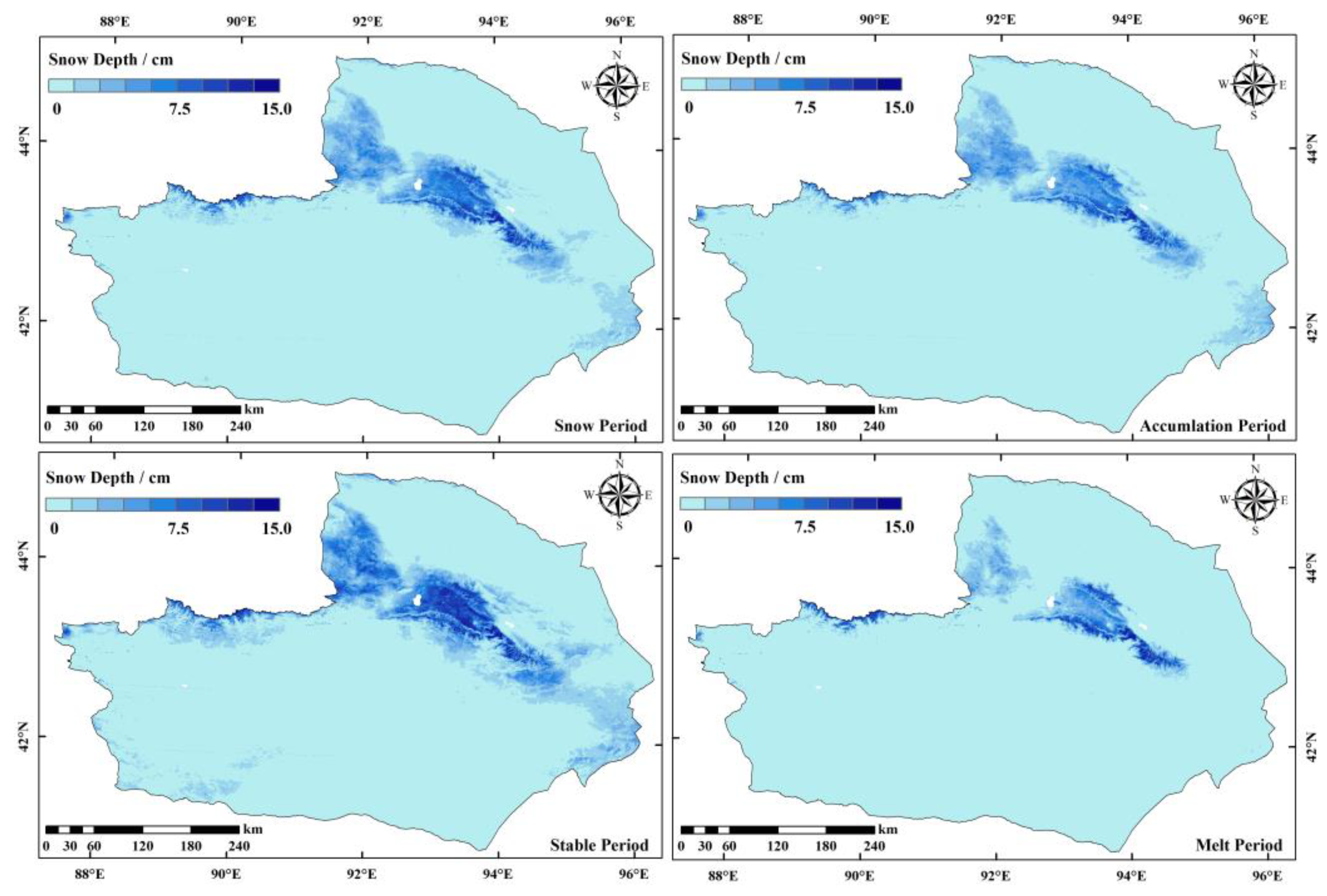 Sustainability | Free Full-Text | Snow Depth Estimation and Spatial and Temporal Variation ...