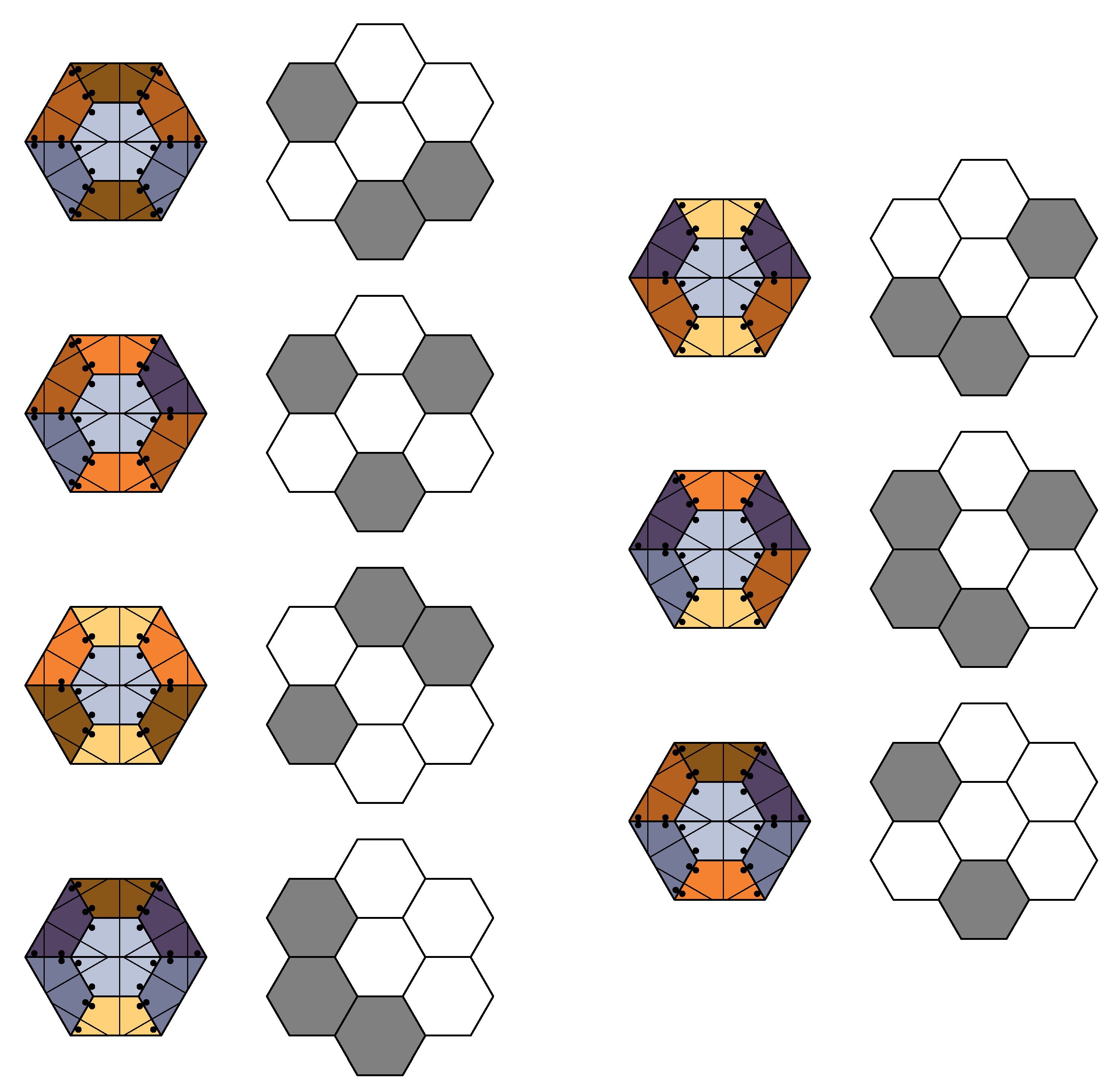 Hexagonal Inflation Tilings and Planar Monotiles
