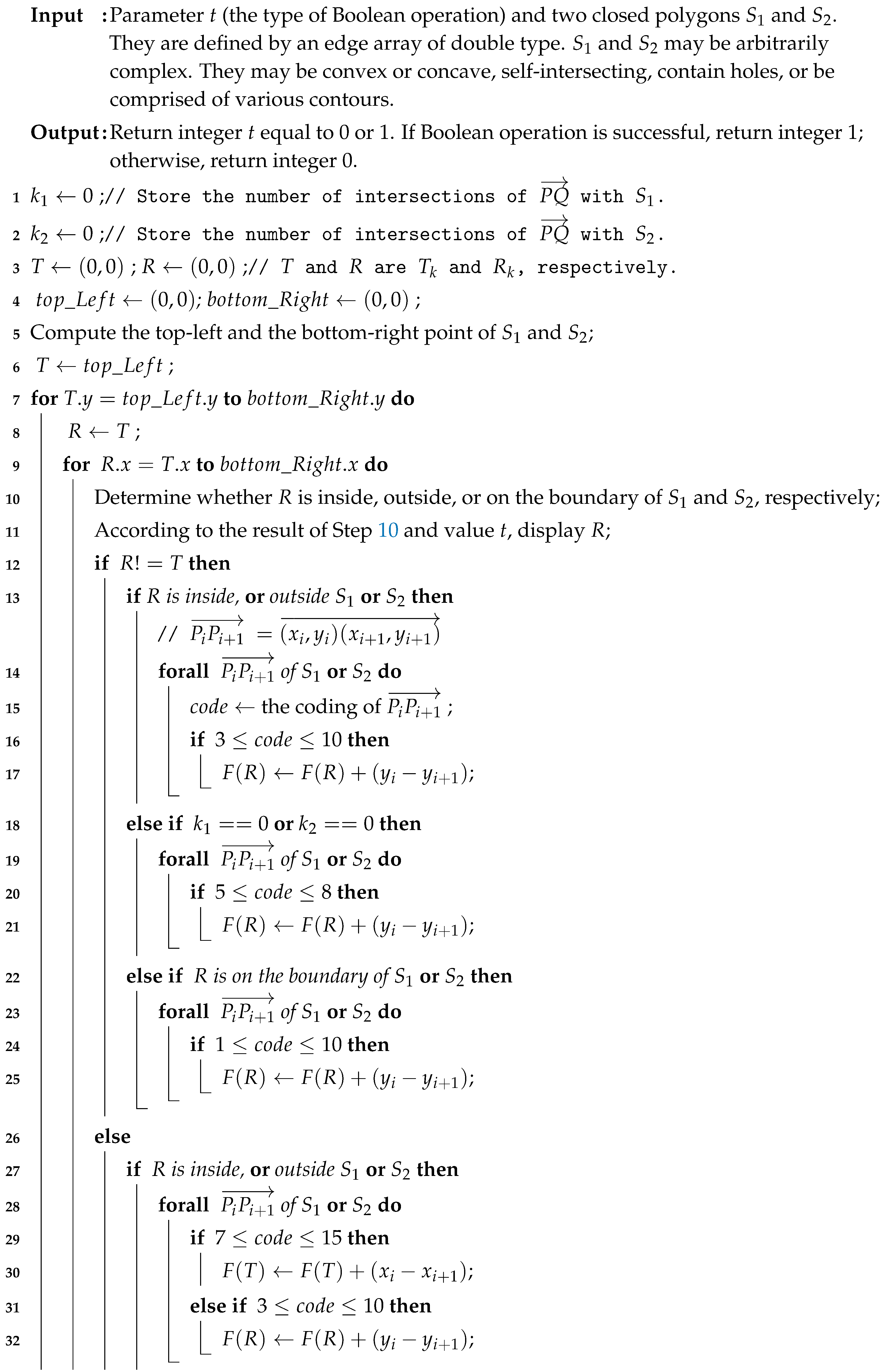 Optimal Reliable Point-in-Polygon Test and Differential Coding Boolean ...