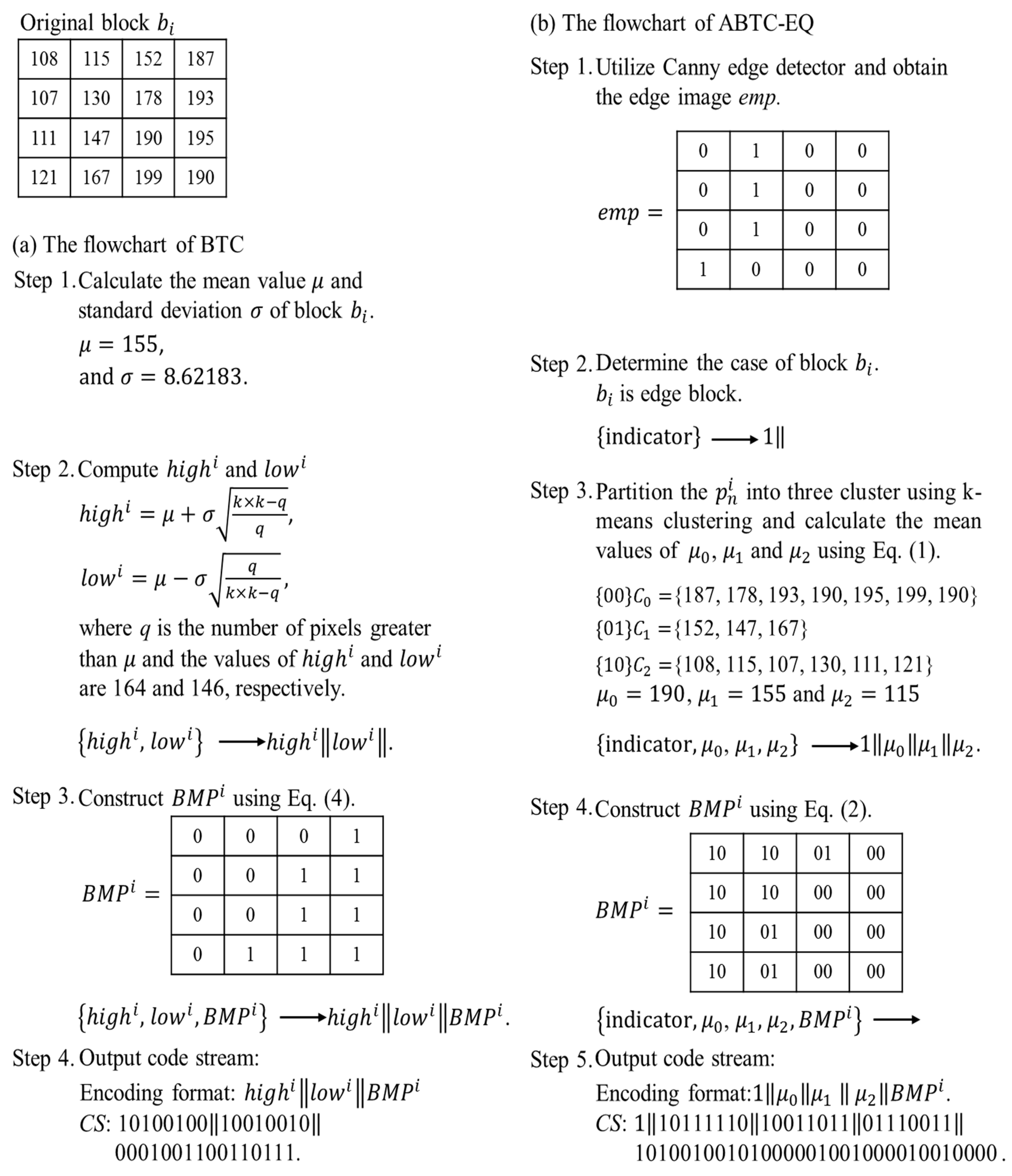 Symmetry Free Full Text Reversible Data Hiding Scheme Using Adaptive Block Truncation Coding