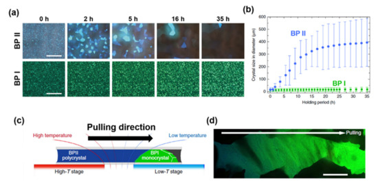 Blue Phase Liquid Crystals with Tailored Crystal Orientation for ...