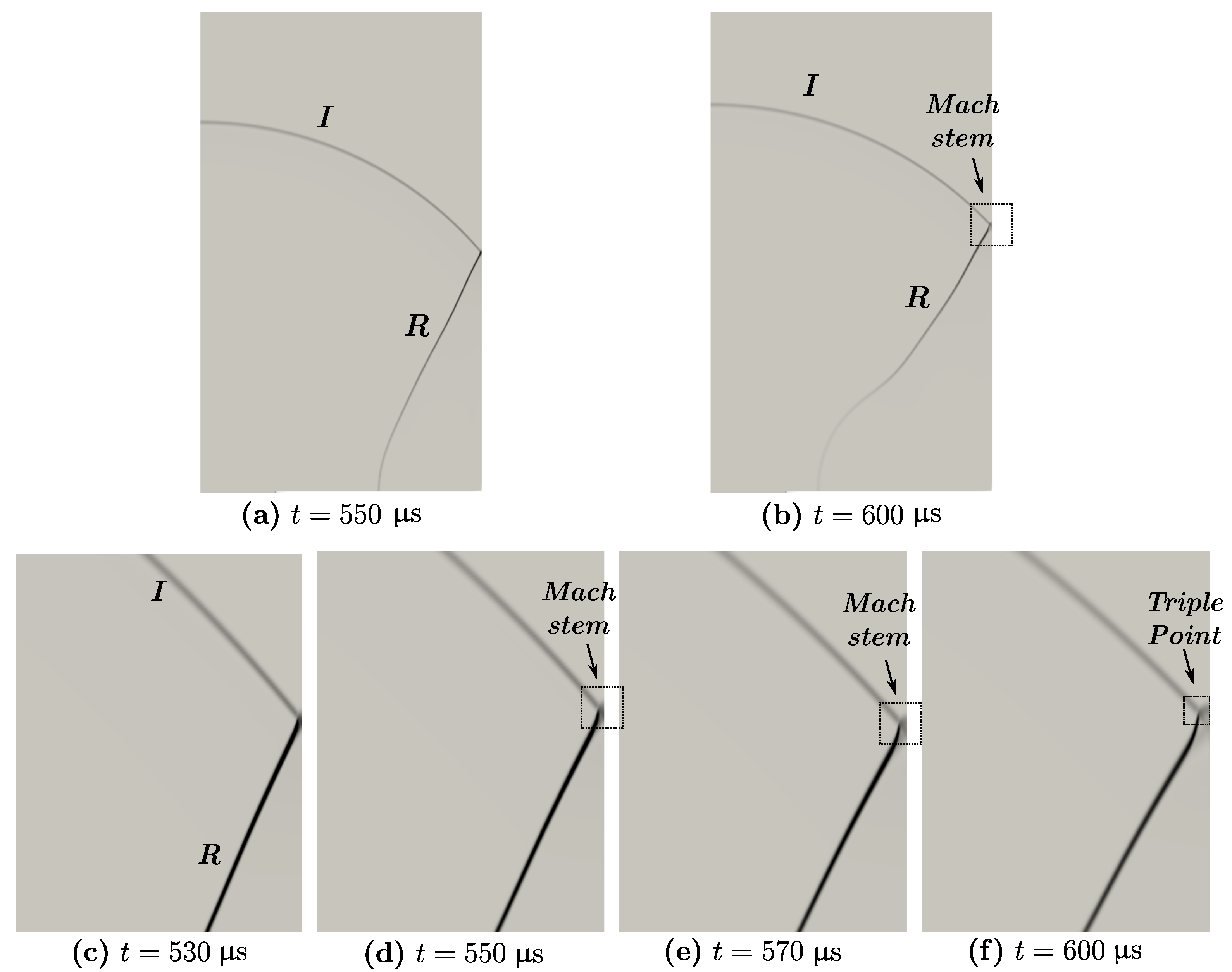 OpenFOAMTM Simulation of the Shock Wave Reflection in Unsteady Flow