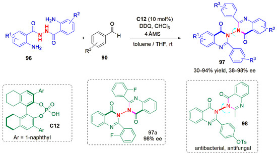 Atropselective Organocatalytic Synthesis of Chiral Compounds Containing Nitrogen along the Axis ...