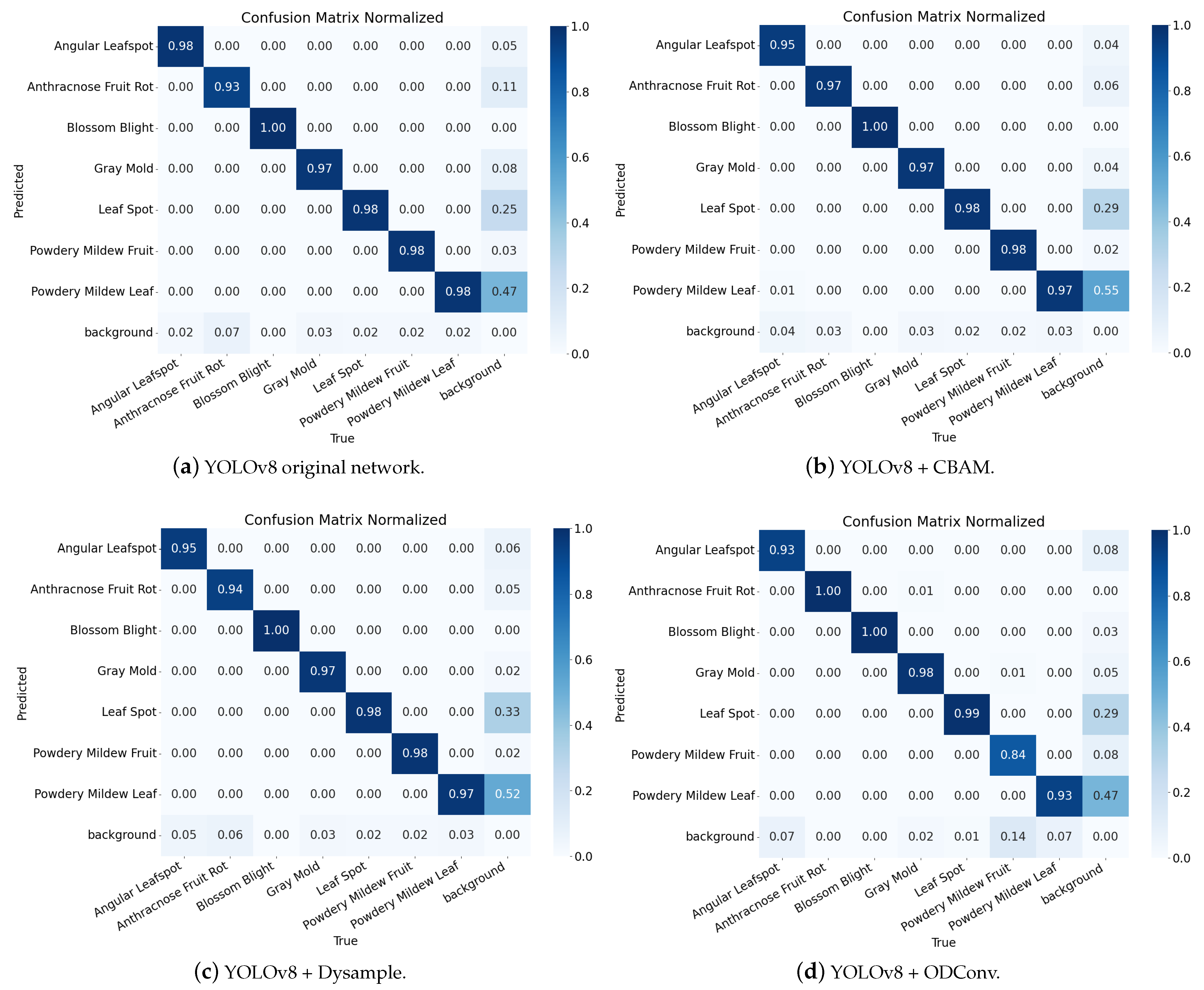 Real-Time Identification of Strawberry Pests and Diseases Using an Improved YOLOv8 Algorithm