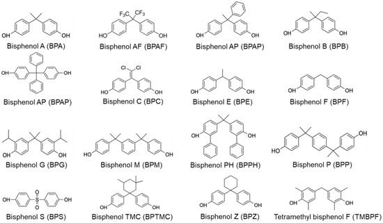 Simultaneous Quantification of 16 Bisphenol Analogues in Food Matrices