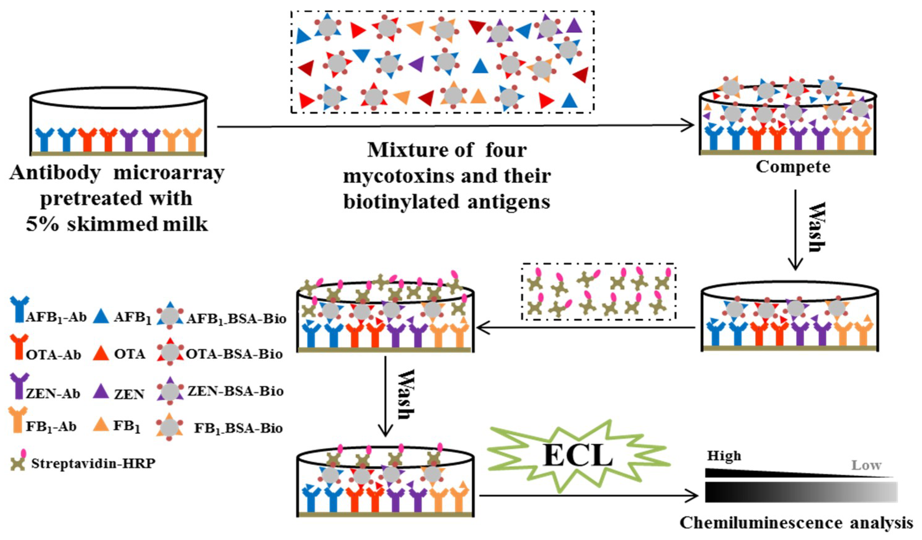 Antibody Microarray Immunoassay for Simultaneous Quantification of Multiple Mycotoxins in Corn ...
