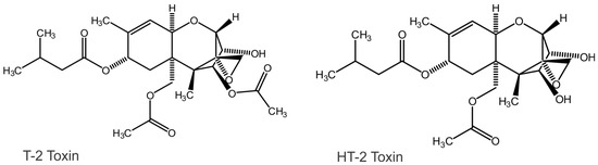 Detection of T-2 Toxin in Wheat and Maize with a Portable Mass Spectrometer