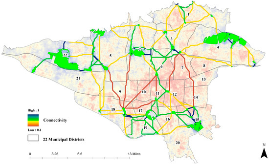 Assessing the Connectivity of Urban Green Spaces for Enhanced ...