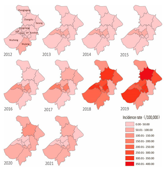 Epidemiological Characteristics of Varicella under Different ...