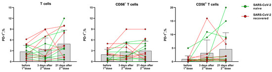 Phenotypic Changes in T and NK Cells Induced by Sputnik V Vaccination