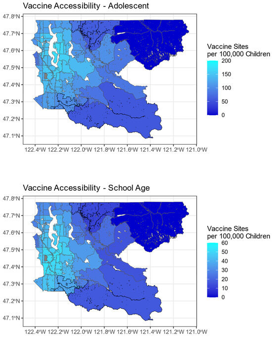 Investigating the Spatial Accessibility and Coverage of the Pediatric ...
