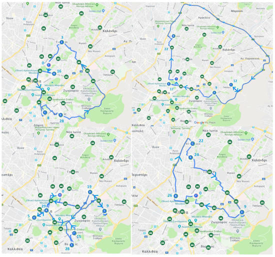 Nature-Inspired Optimal Route Network Design for Shared Autonomous Vehicles