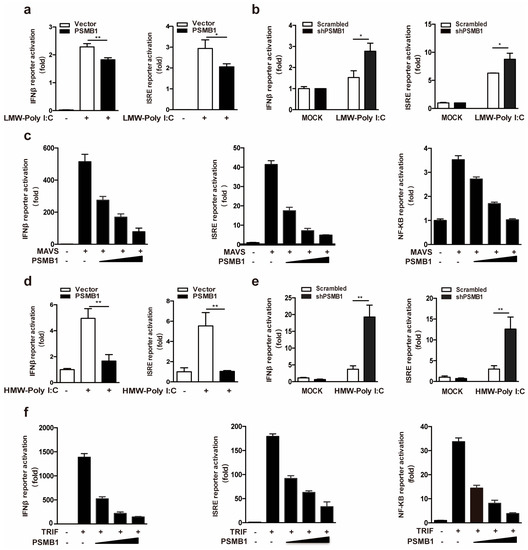 PSMB1 Negatively Regulates the Innate Antiviral Immunity by ...