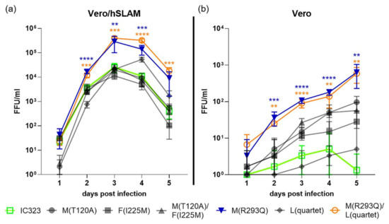 Mutated Measles Virus Matrix and Fusion Protein Influence Viral Titer ...