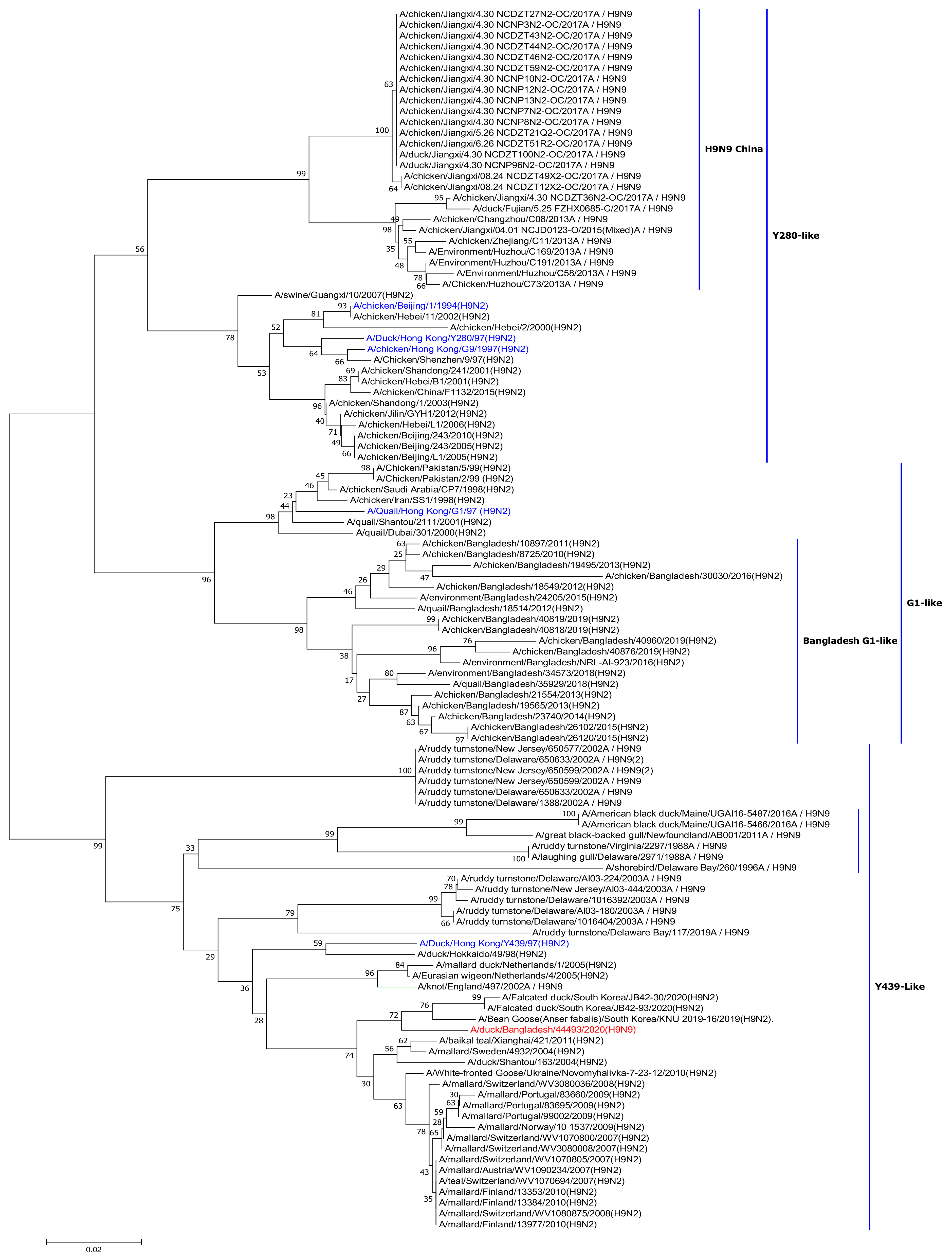 Detection of a Novel Reassortant H9N9 Avian Influenza Virus in Free ...